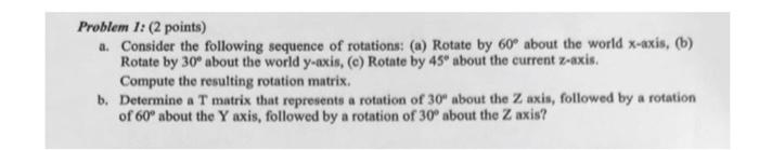 Solved Problem I: ( 2 points) a. Consider the following | Chegg.com