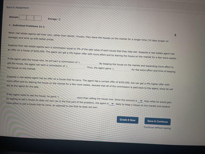 Solved Back to Assignment Attempts Average/2 1. Individual | Chegg.com