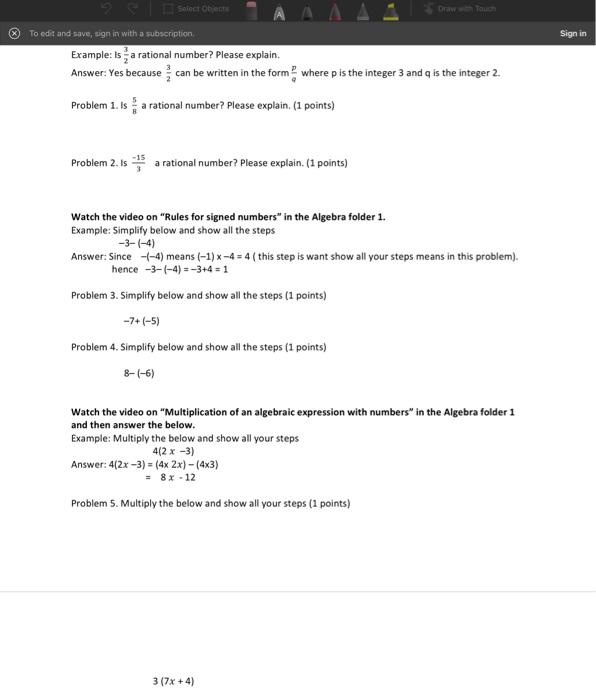 Example: 1523 a rational number? Please explain. | Chegg.com