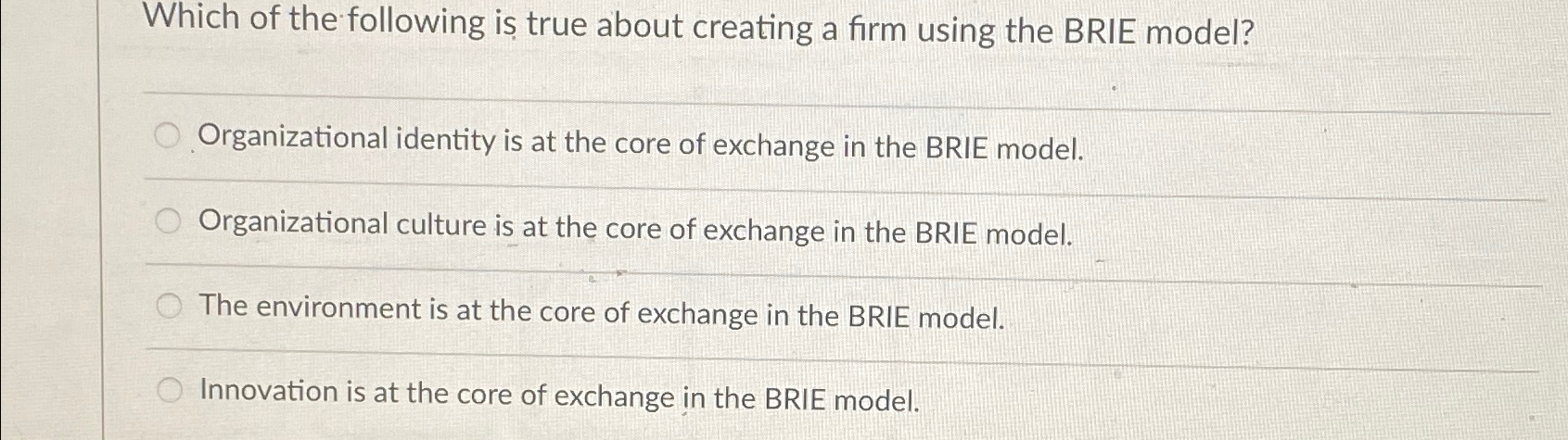 Solved Which of the following is true about creating a firm | Chegg.com