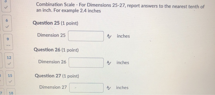 Solved Combination Scale - For Dimensions 25-27, report | Chegg.com