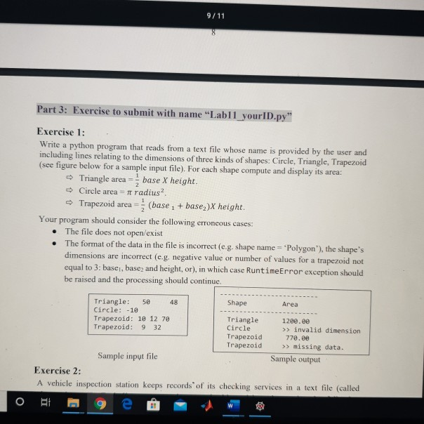Solved 911 Part 3 Exercise To Submit With Name Labll