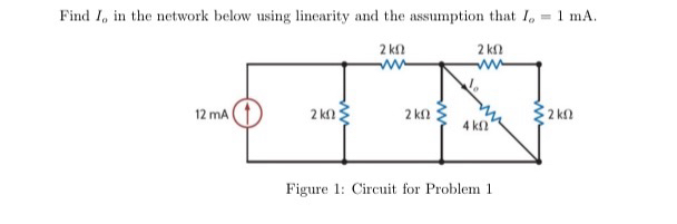 Solved Find Io ﻿in the network below using linearity and the | Chegg.com