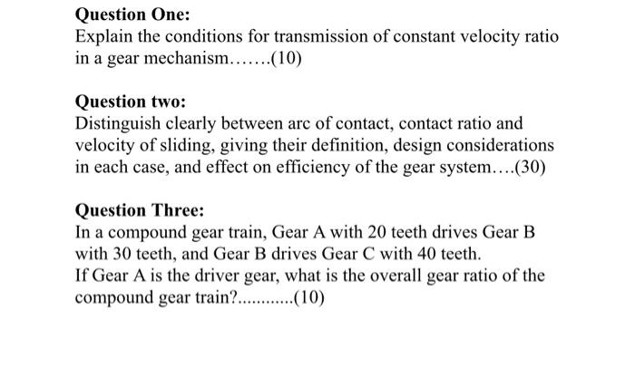 Question One: Explain the conditions for transmission | Chegg.com
