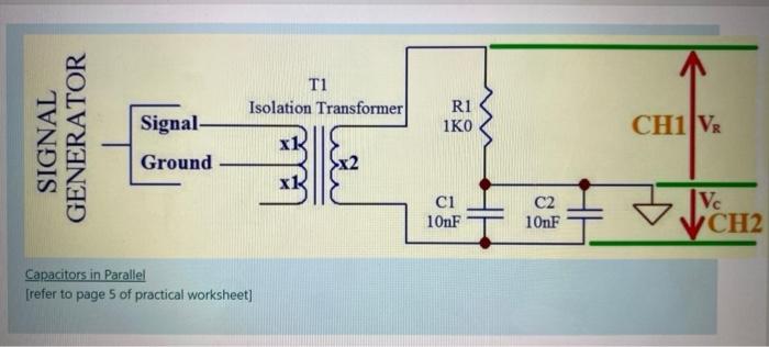 Solved Ti Isolation Transformer R1 Signal- 1KO CHIV SIGNAL | Chegg.com