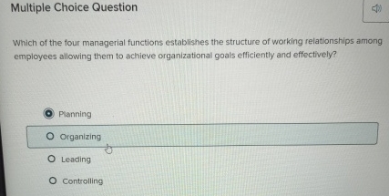 Solved Multiple Choice QuestionWhich of the four managerial | Chegg.com