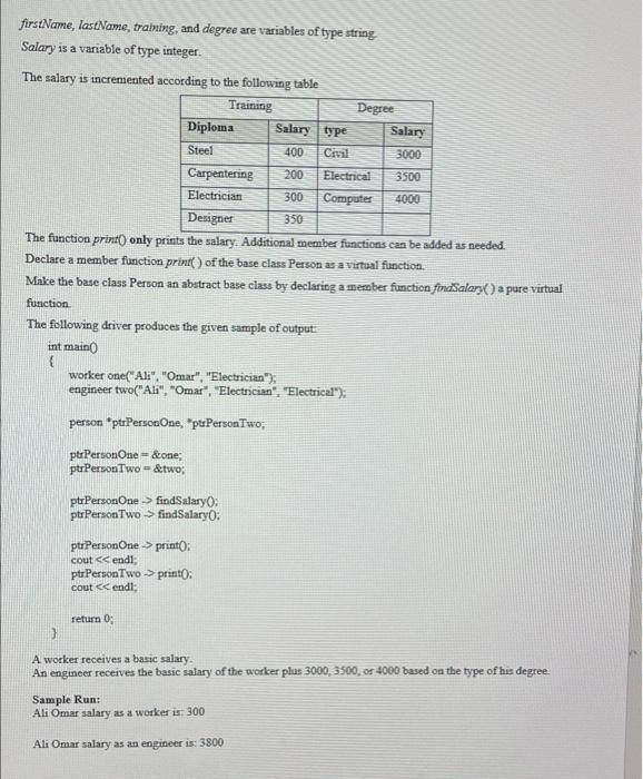 Solved use c++the output should be the sameuse the main | Chegg.com