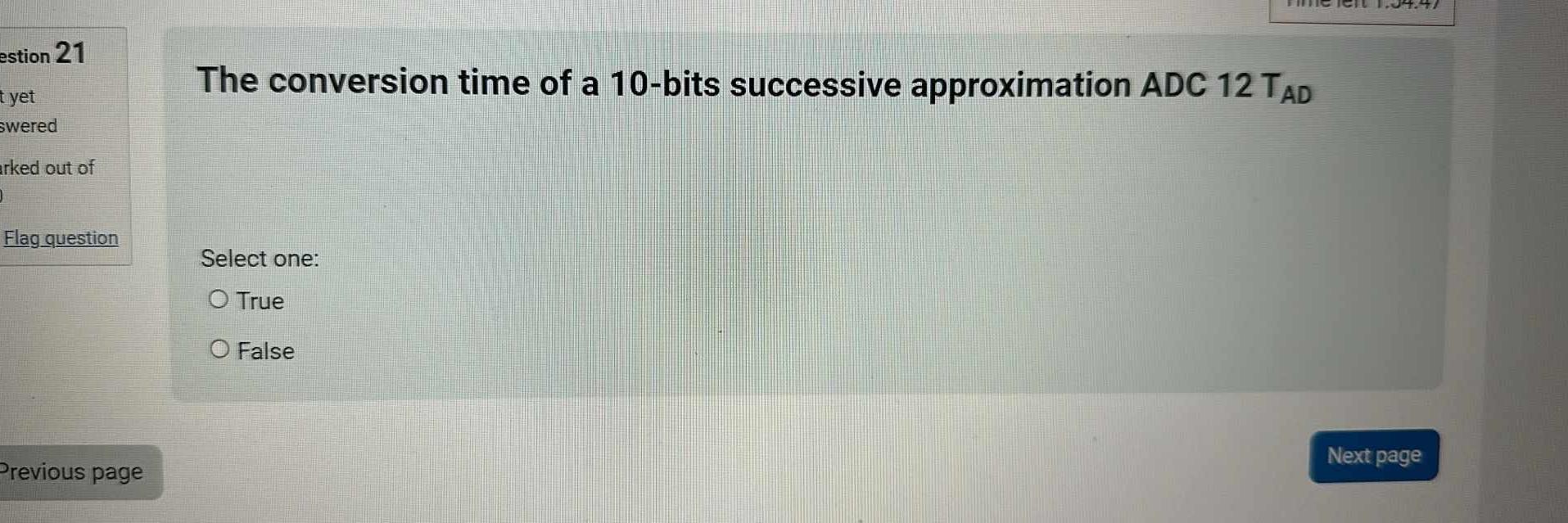 Solved The conversion time of a 10-bits successive | Chegg.com
