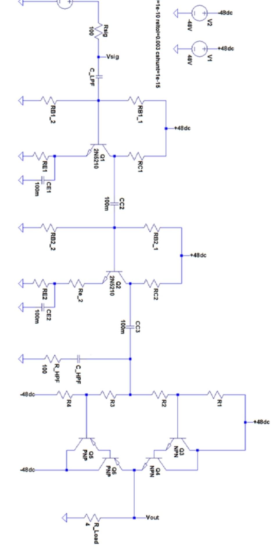 design and simulate a multi-stage BJT amplifier | Chegg.com