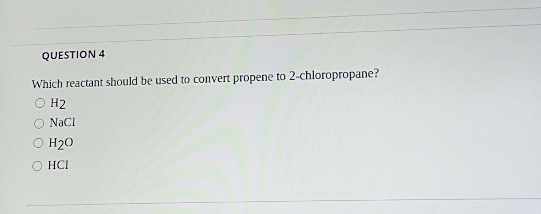 Solved QUESTION 4Which reactant should be used to convert | Chegg.com
