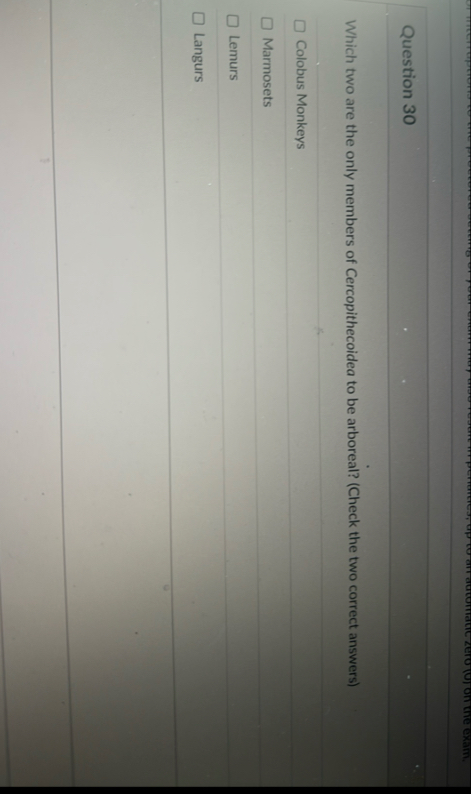 Solved Question 30Which two are the only members of | Chegg.com