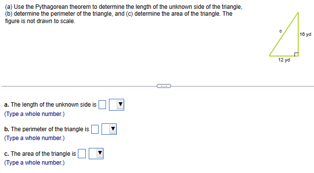 Solved (a) ﻿Use the Pythagorean theorem to determine the | Chegg.com