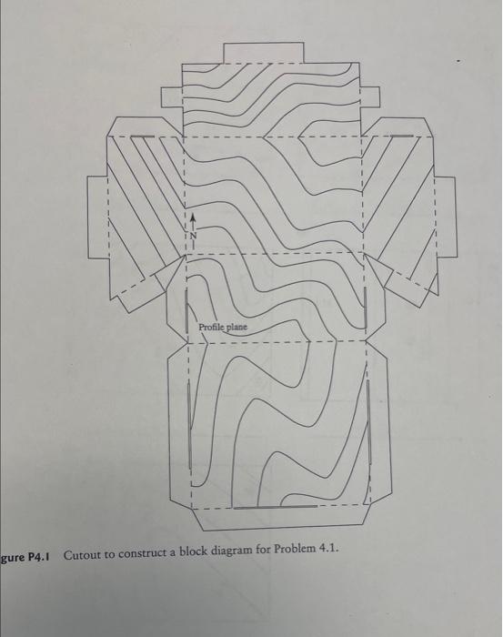 Solved Figure P4.I is a block model to be cut out and folded | Chegg.com