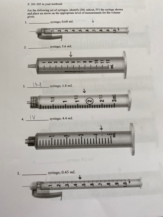 Solved P. 201-205 in your textbook For the following set of | Chegg.com