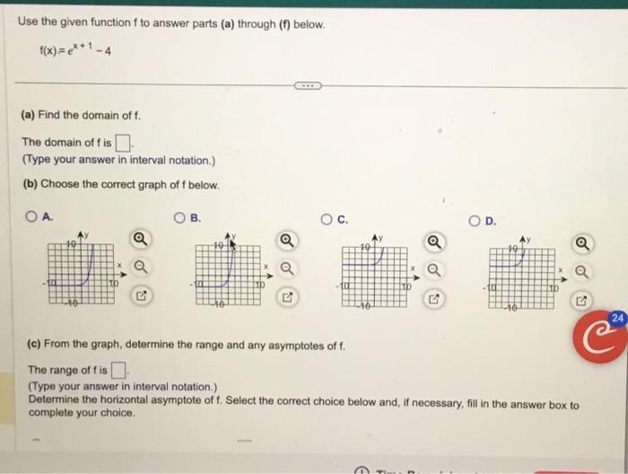 Solved Use the given function f to answer parts (a) through | Chegg.com