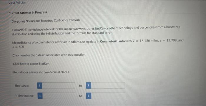 Solved Comparing Normal And Bootstrap Confidence Intervals 7303