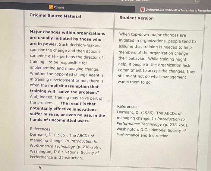 Solved CURO Original Source Material Student Version In | Chegg.com