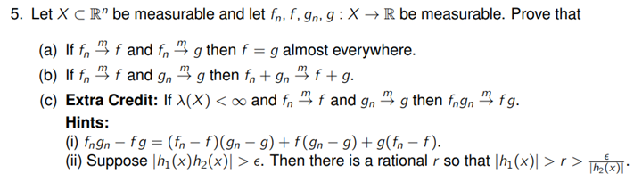 Solved Let xsubRn be ﻿measurable and let fn,f:x→R be | Chegg.com