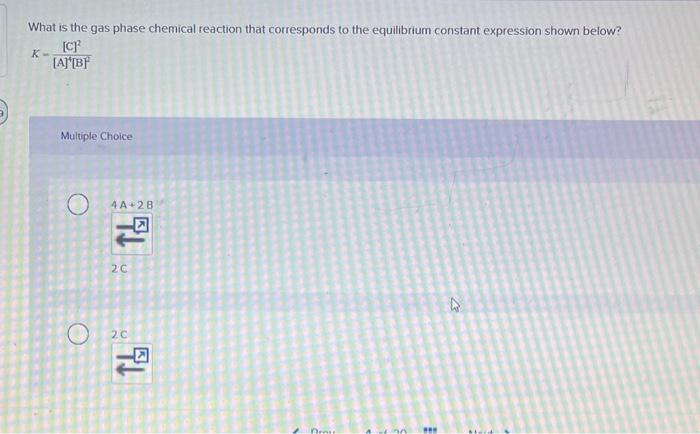Solved What is the gas phase chemical reaction that | Chegg.com