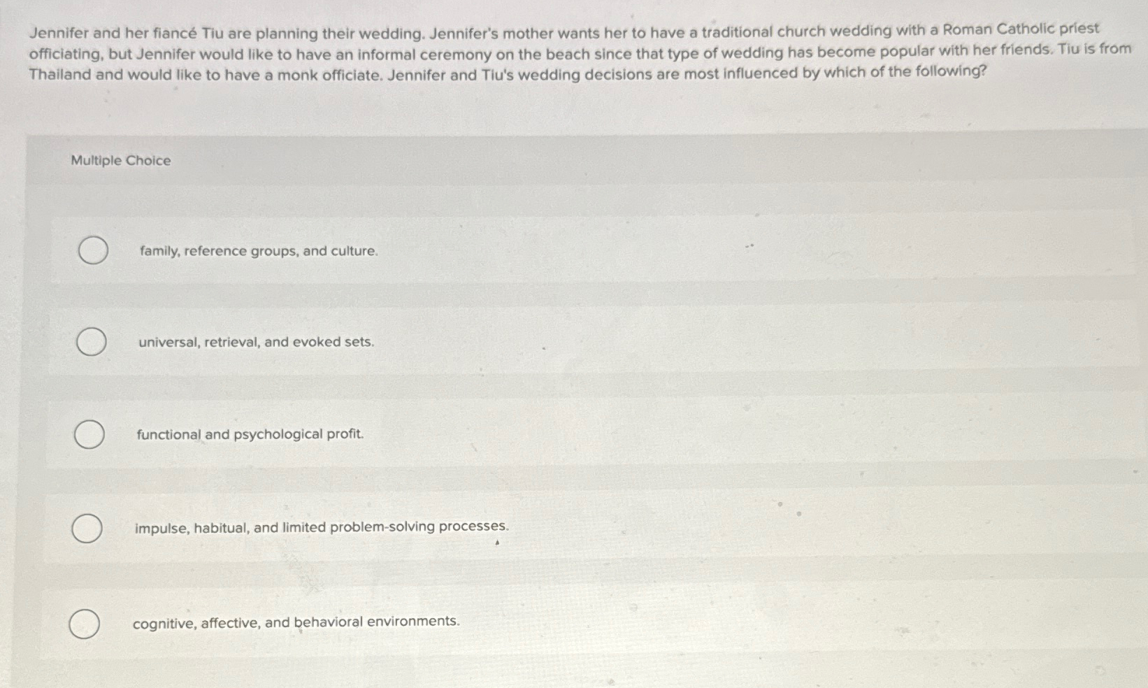 Solved Jennifer and her fiancé ﻿Tiu are planning their | Chegg.com