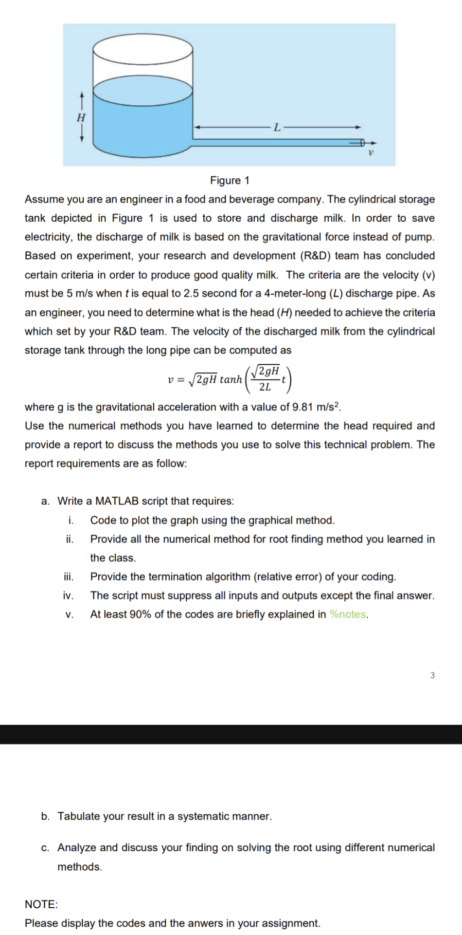 Solved Assume you are an engineer in a food and beverage | Chegg.com