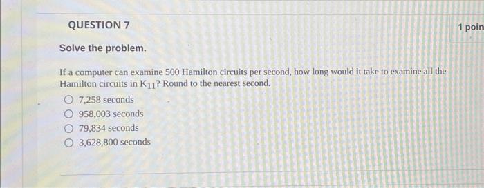 Solved Solve the problem. If a computer can examine 500 | Chegg.com