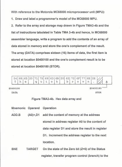 Solved With reference to the Motorola MC68000 microprocessor | Chegg.com