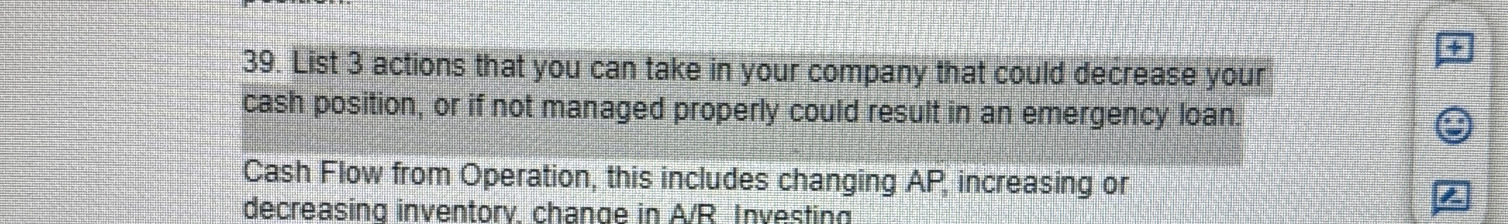 Solved List 3 ﻿actions that you can take in your company | Chegg.com
