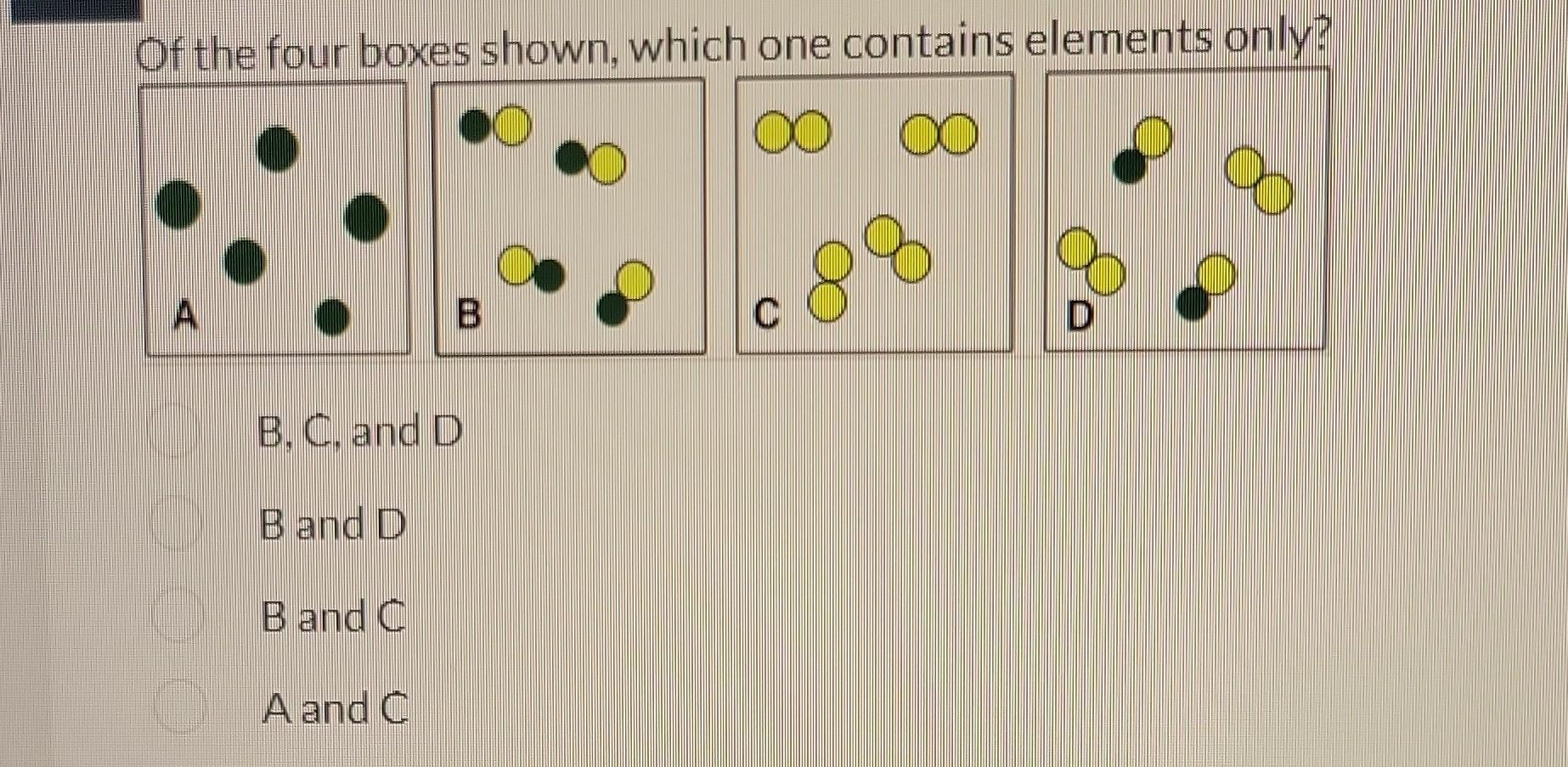 Solved Of the four boxes shown, which one contains elements | Chegg.com