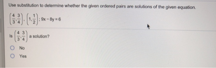 Solved Use substitution to determine whether the given | Chegg.com