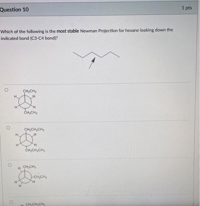 Solved Which of the following is the correct structure for | Chegg.com