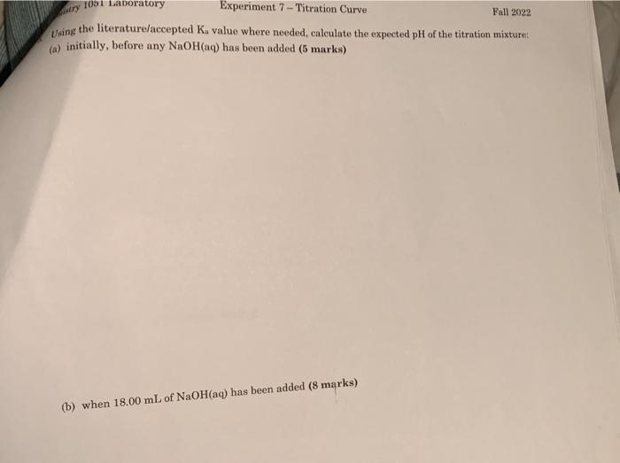 Solved INSTRUCTOR'S INITIALS and DATE:2. Plot a graph of pH | Chegg.com