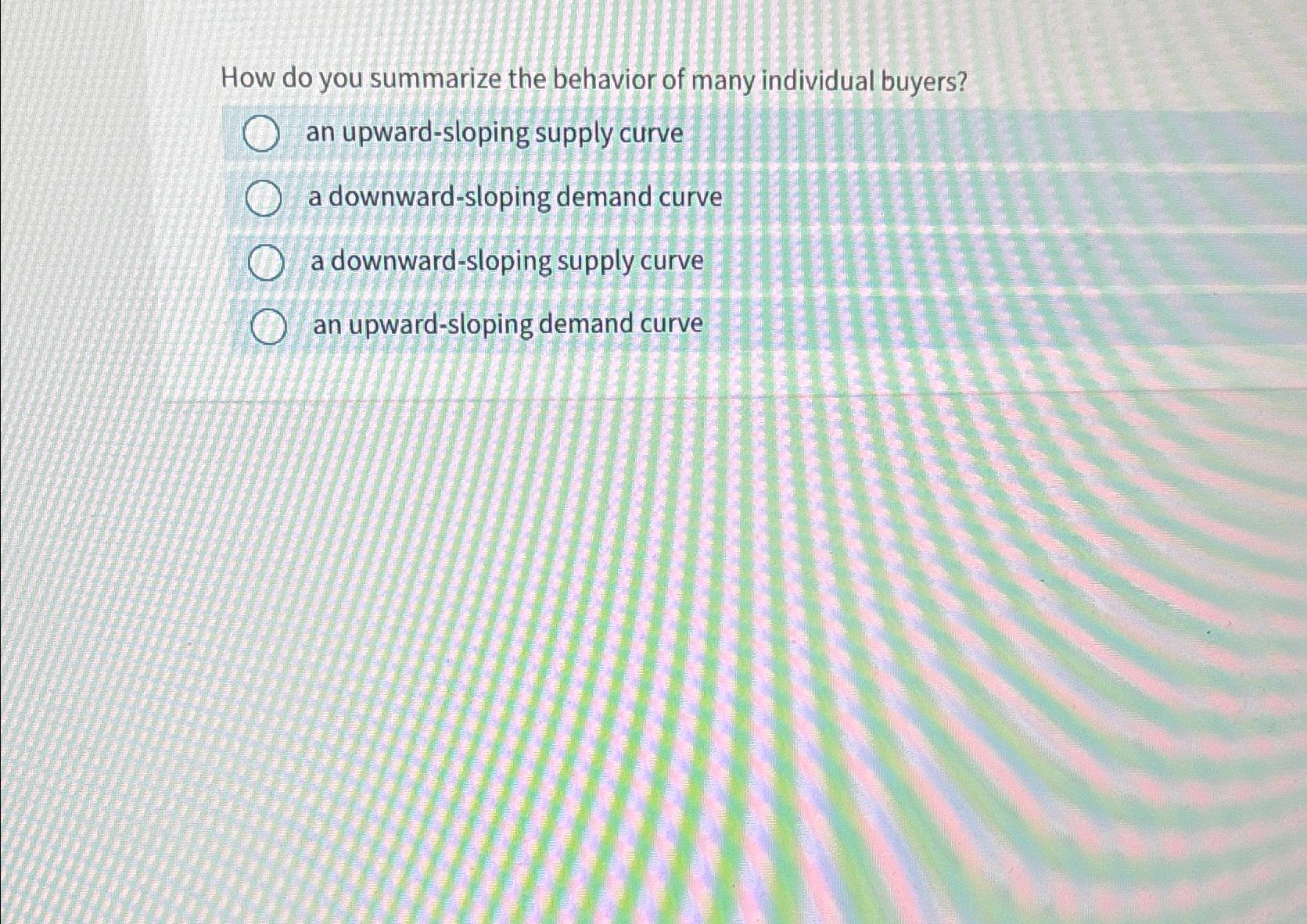 Solved How do you summarize the behavior of many individual | Chegg.com