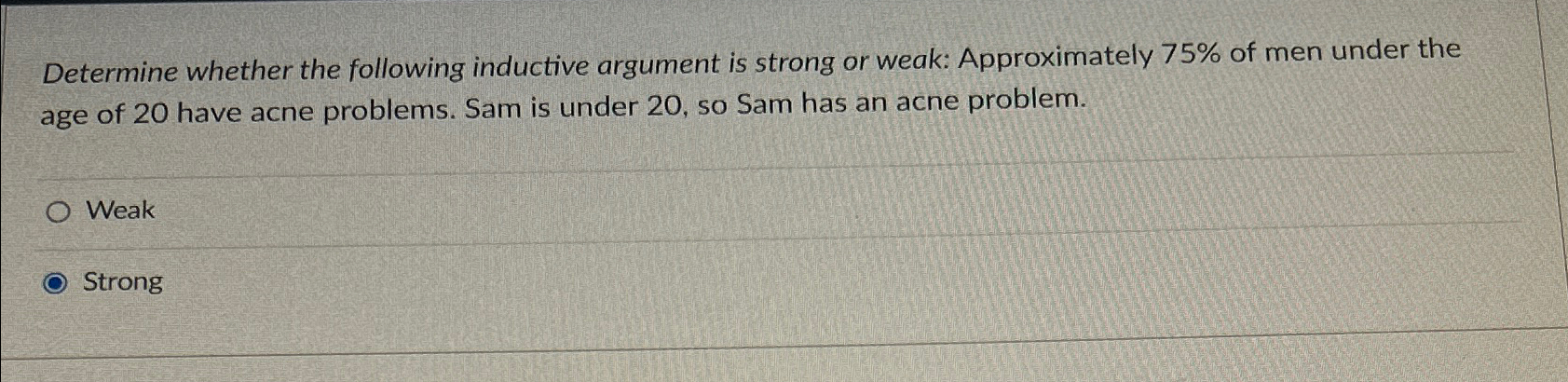 Solved Determine whether the following inductive argument is | Chegg.com