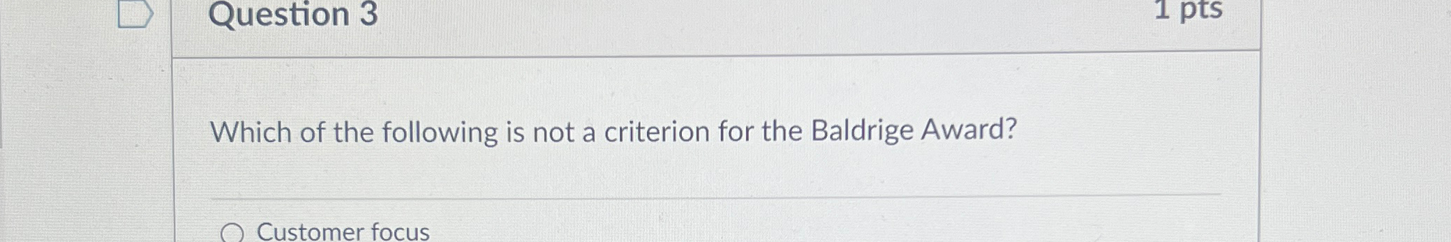 Solved Question 3Which of the following is not a criterion | Chegg.com
