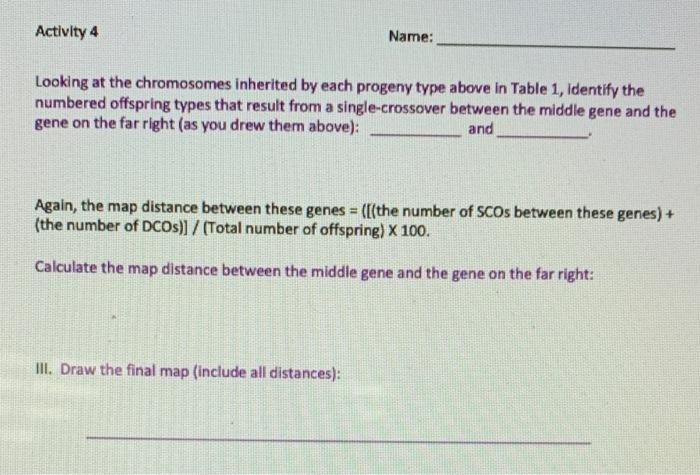 1. Determining single-crossovers (SCOs), | Chegg.com