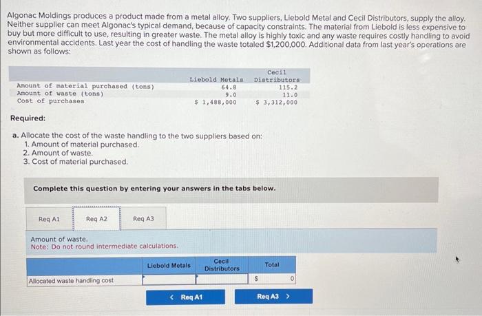 Solved Problem 2.69 (Static) Cost Allocation with Cost Flow | Chegg.com