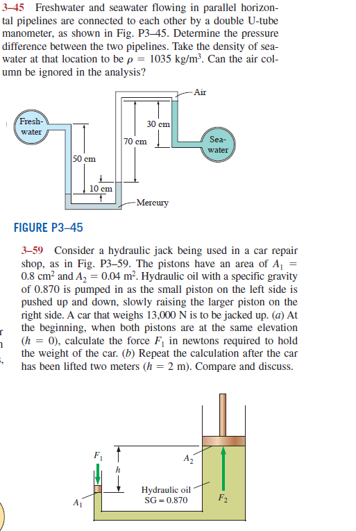 Solved 3-7 The piston of a vertical piston-cylinder device | Chegg.com