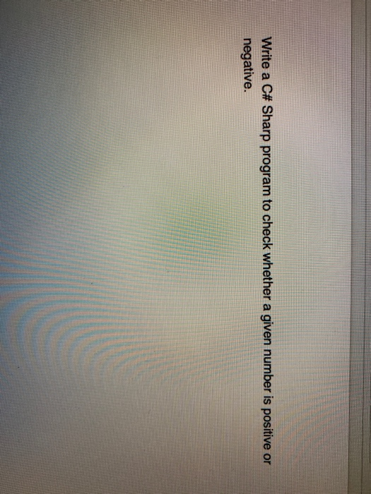 Solved Write a C# Sharp program to check whether a given | Chegg.com