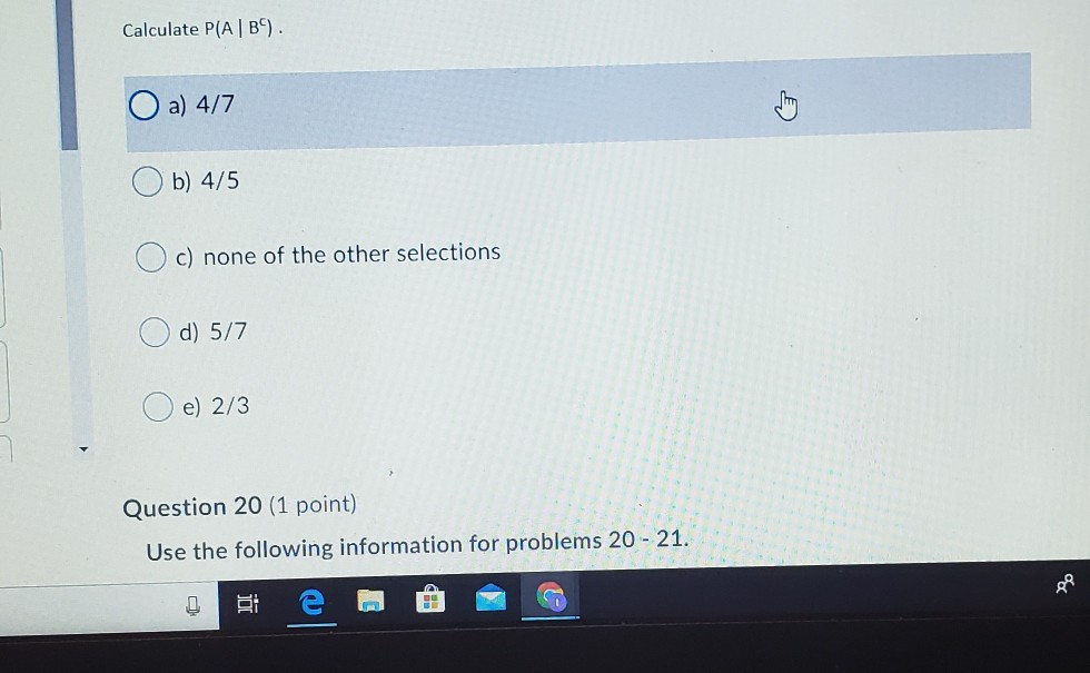 Solved Question 17 (1 point) Use the following diagram for | Chegg.com