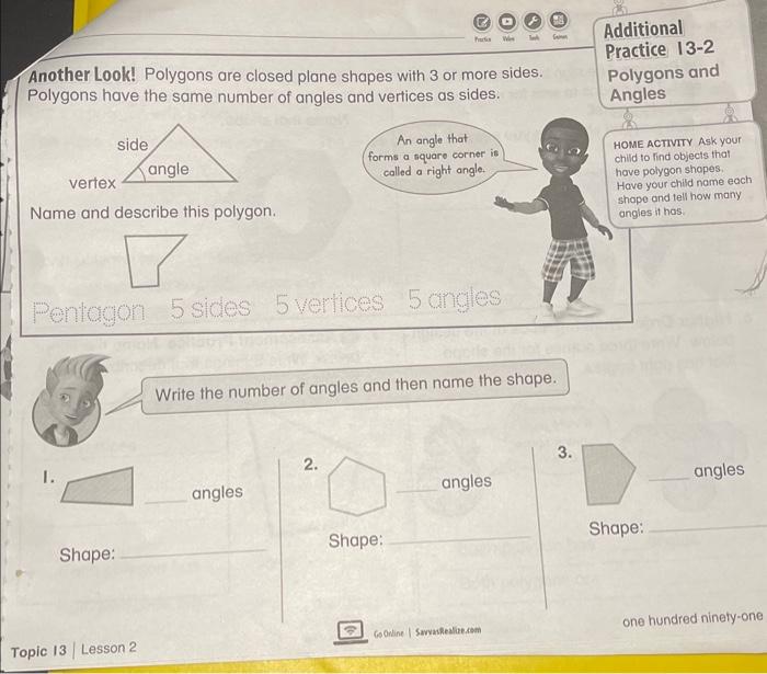 Solved Additional Practice 13-2 Another Look! Polygons are | Chegg.com
