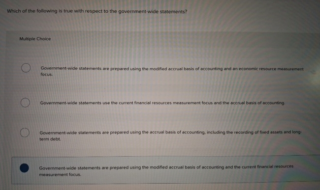 Which of the following is true with respect to the | Chegg.com