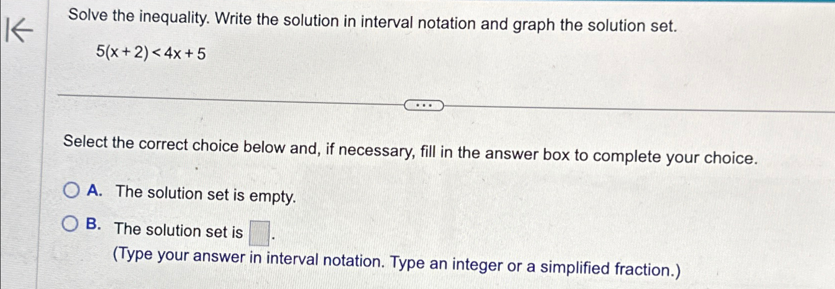 Solved Solve the inequality. Write the solution in interval | Chegg.com