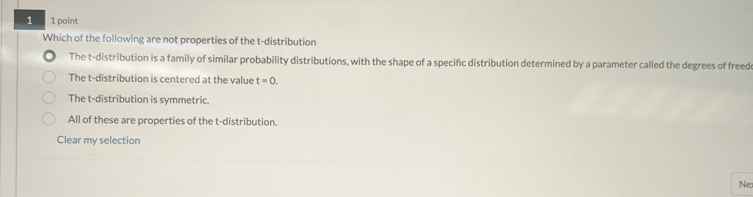 Solved 1 1 ﻿pointWhich of the following are not properties | Chegg.com