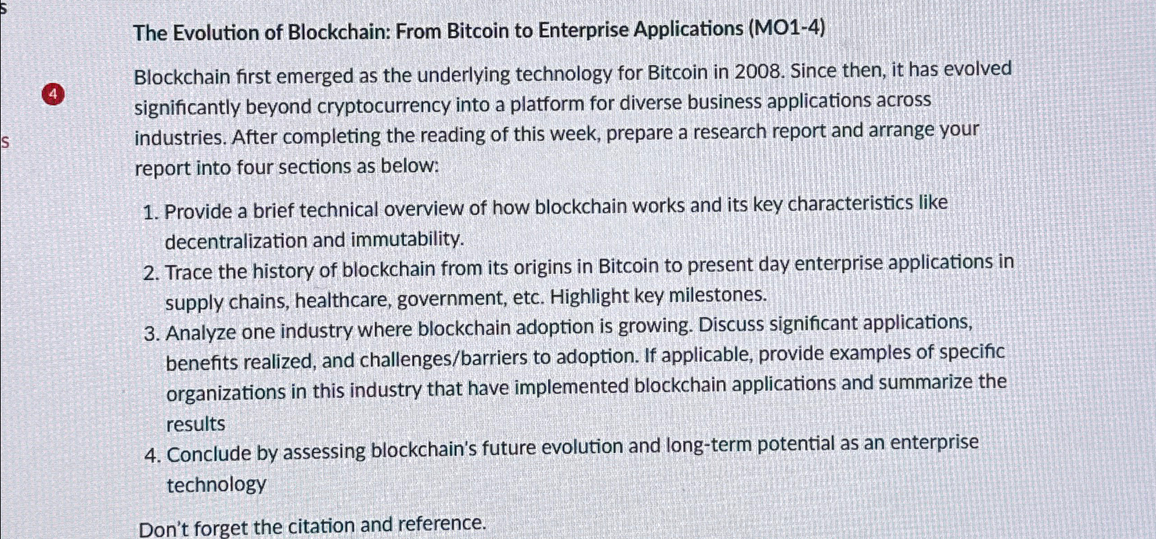 The Evolution of Blockchain: From Bitcoin to | Chegg.com