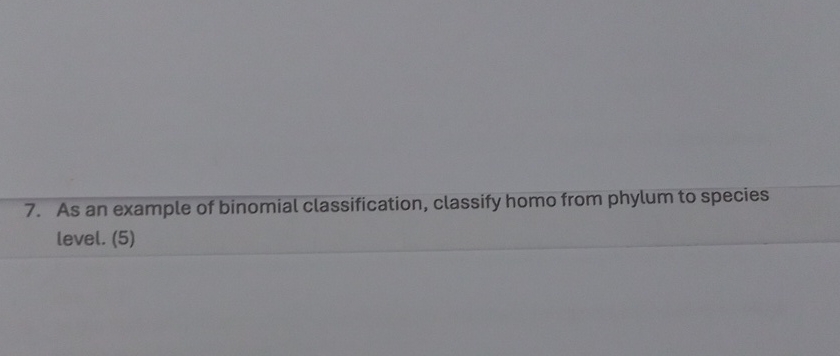 Solved As an example of binomial classification, classify | Chegg.com