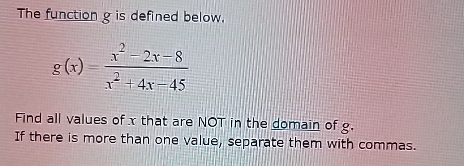 Solved The function g ﻿is defined | Chegg.com