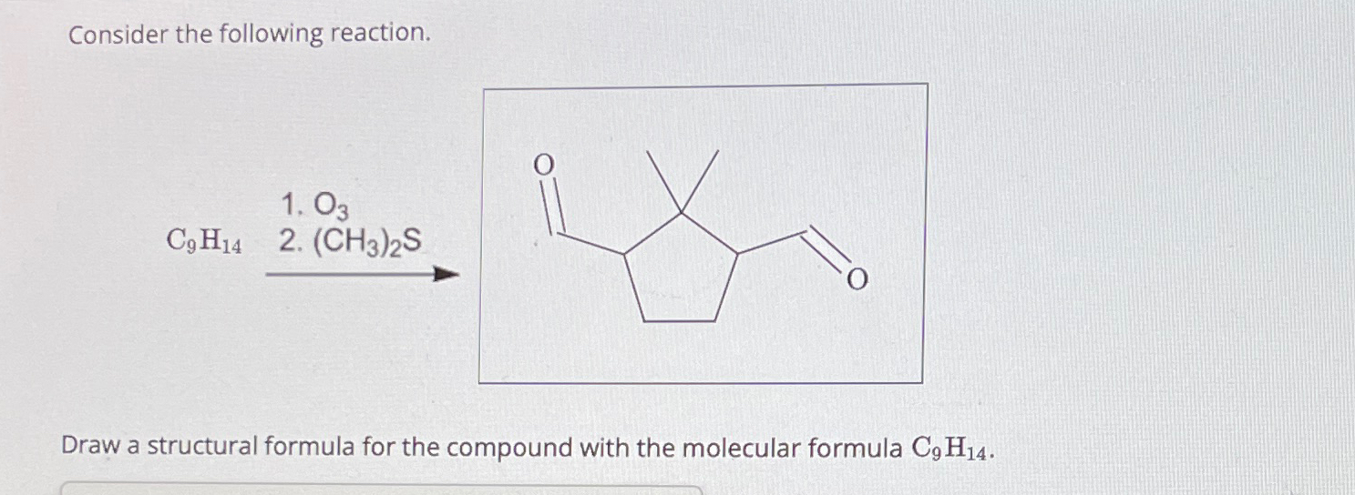 Solved Consider the following reaction.Draw a structural | Chegg.com