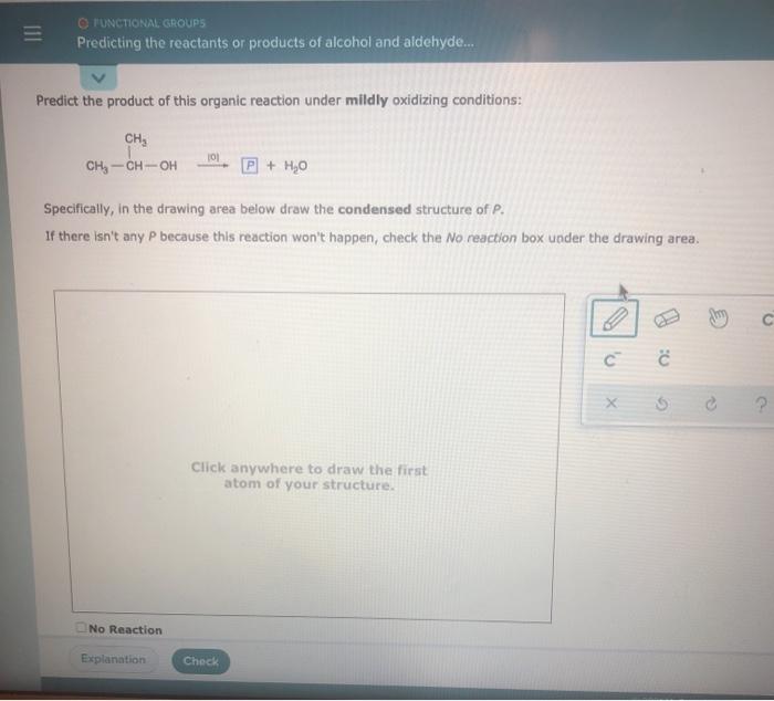 Solved O FUNCTIONAL GROUPS Predicting the reactants or | Chegg.com