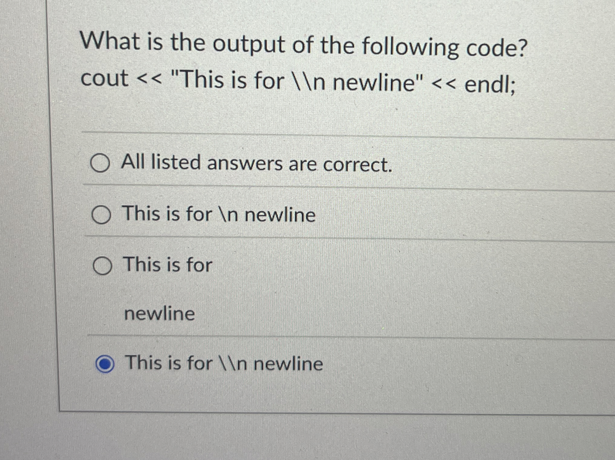 Solved What is the output of the following code? cout